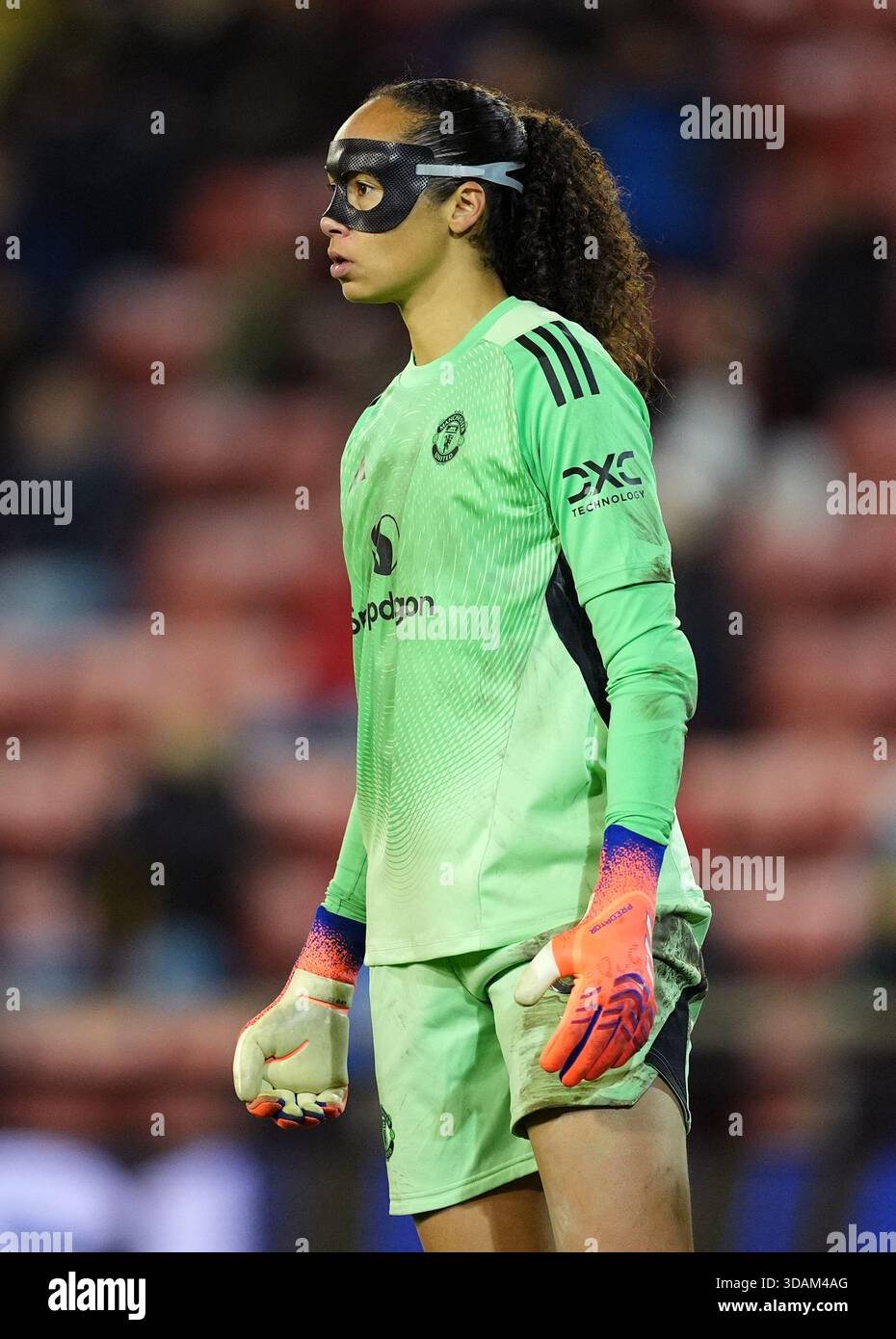 Manchester United goalkeeper Phallon Tullis-Joyce during the UEFA Women ...