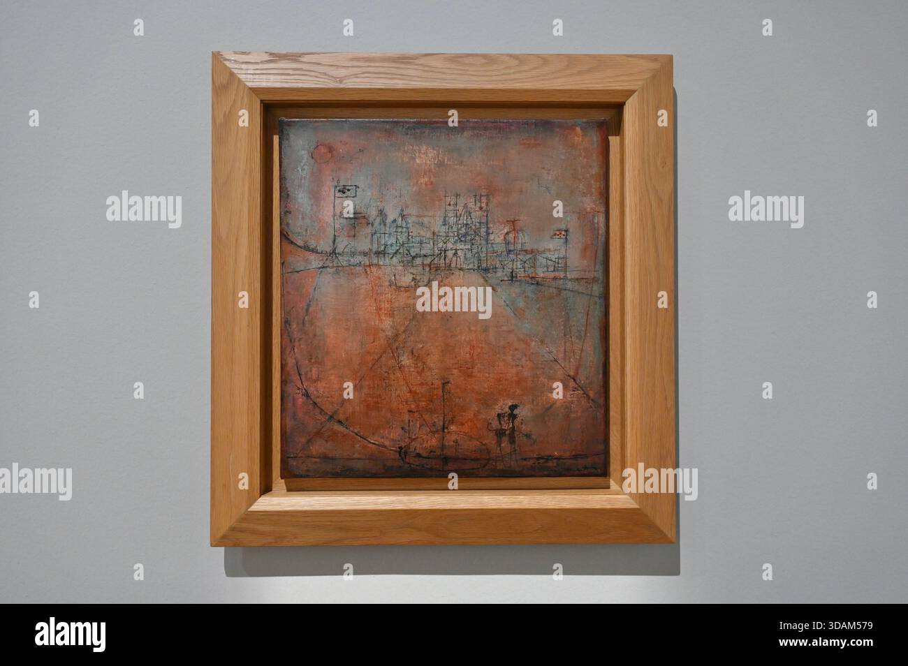Piazza Siena, a oil on canvas of painter Zao Wou-Ki, display at the ...