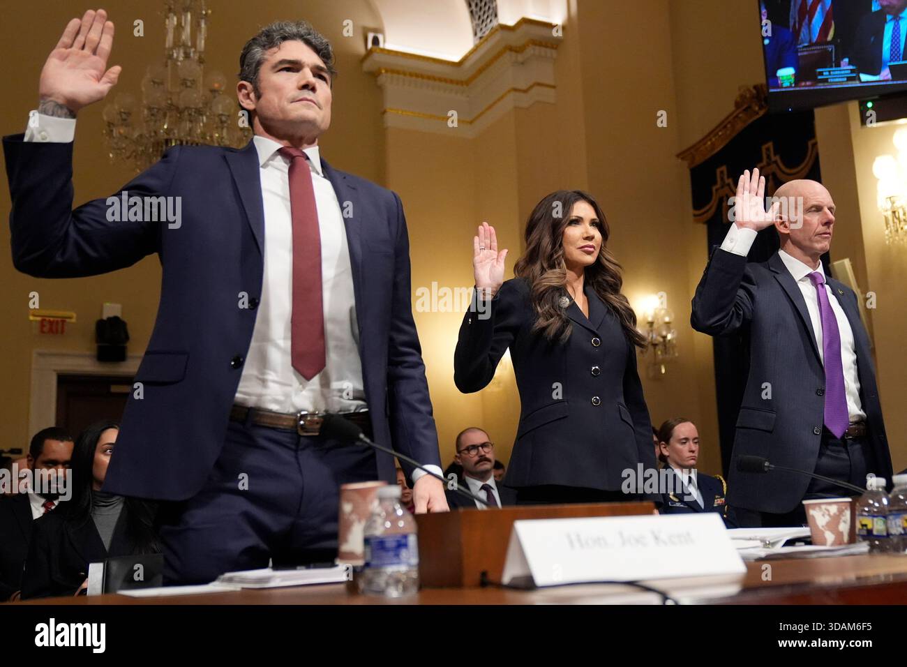 From left, Joseph Kent, director of the National Counterterrorism ...