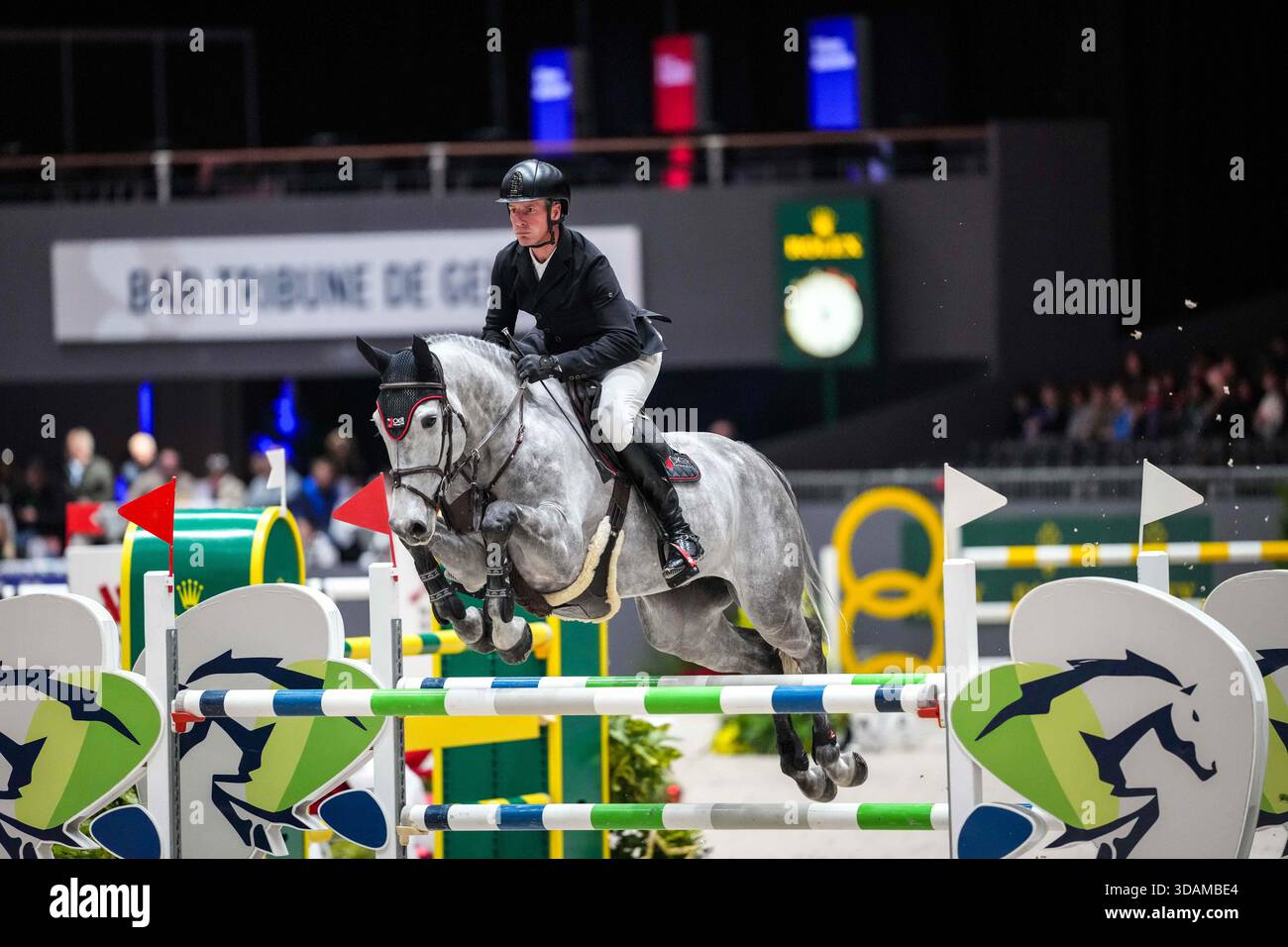 Alain JUFER (SUI) riding DOMINATOR MM during the Day 2 of the 64th CHI ...