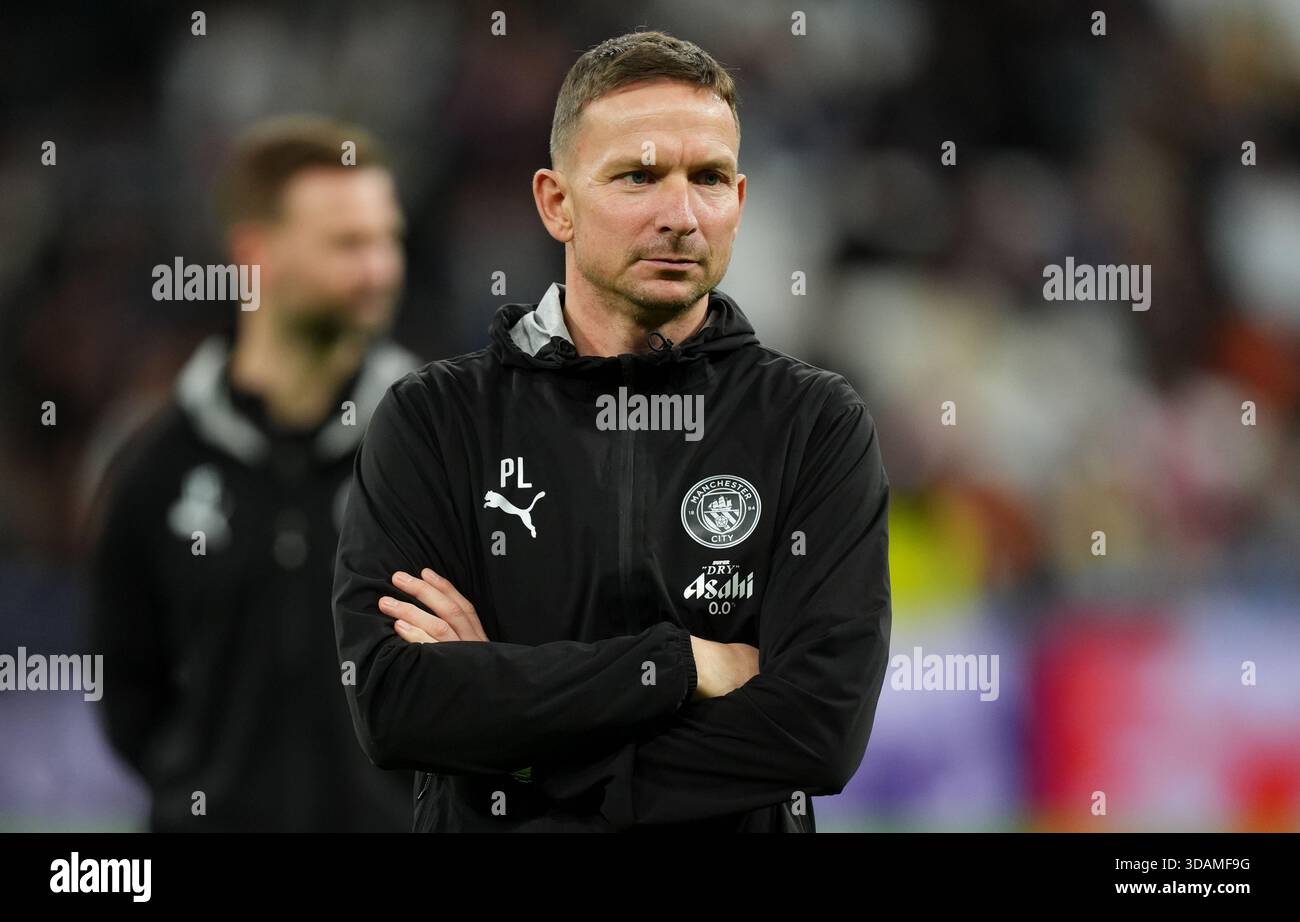 Manchester City assistant manager Pepijn Lijnders before the UEFA ...