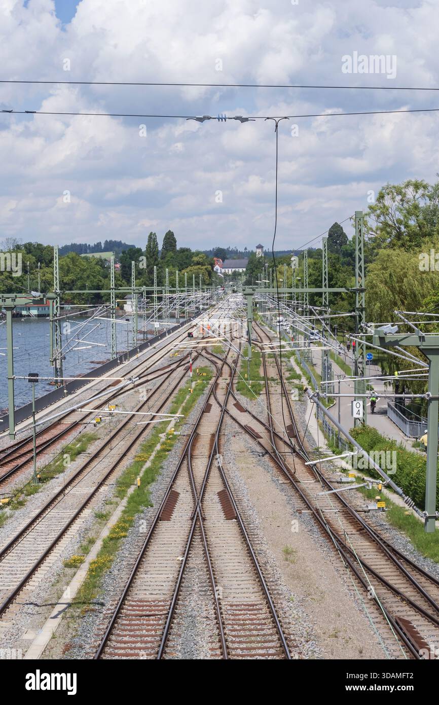 Rail track beds hi-res stock photography and images - Alamy