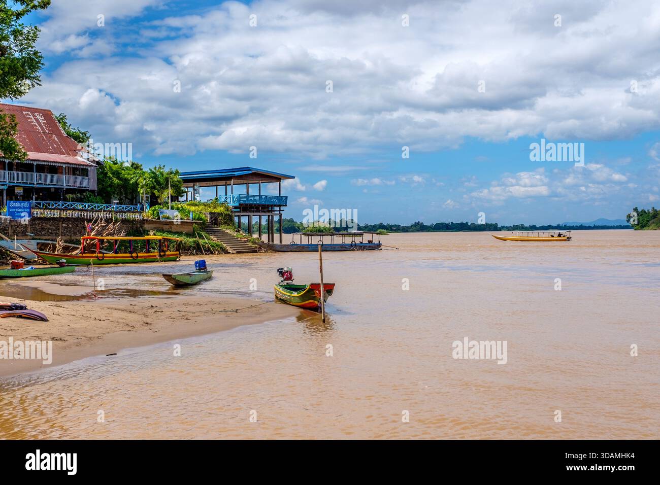 The ferry port on Don Det - one of the '4000 Islands' ( Si Phan Don ...