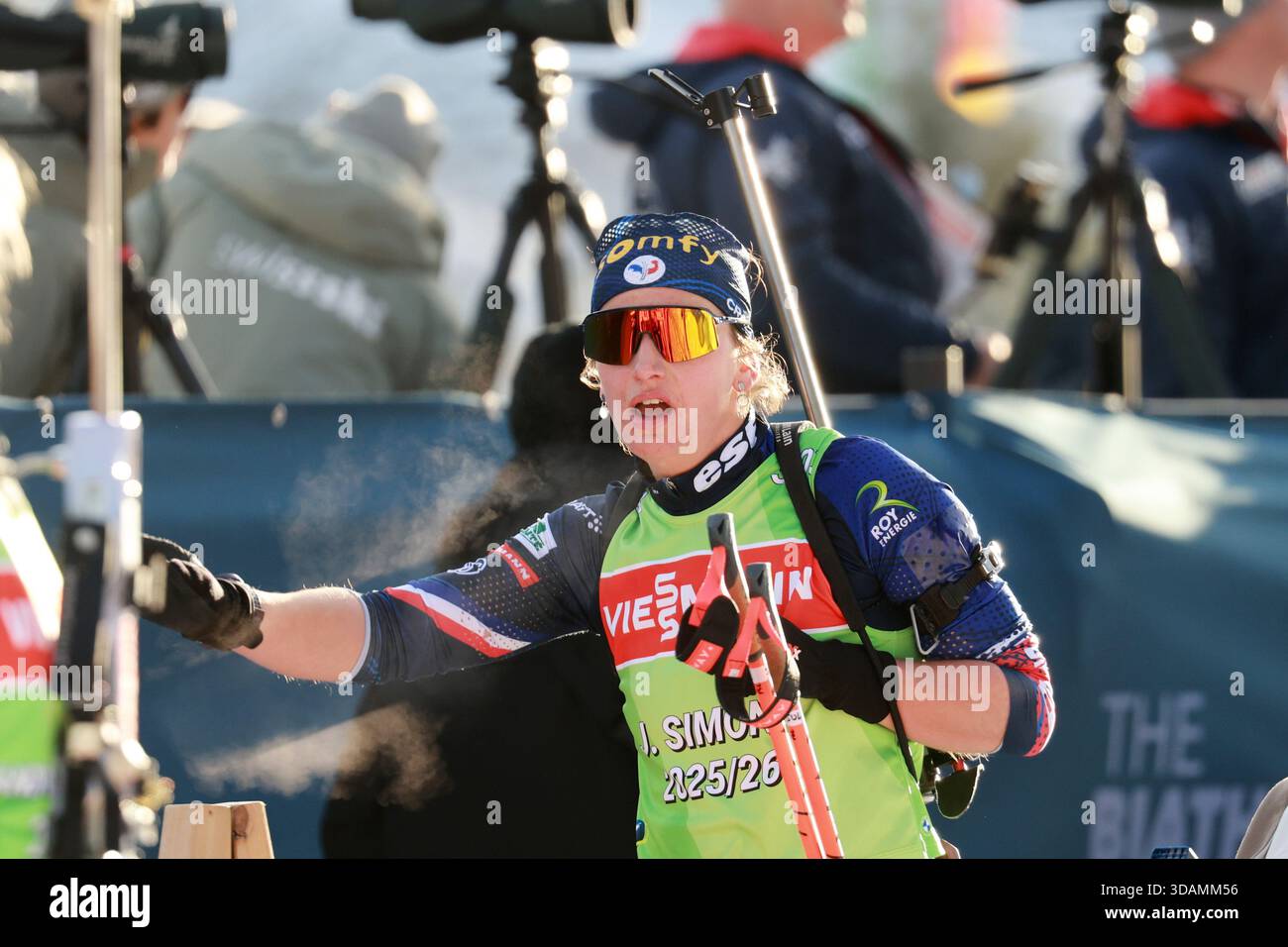 Julia Simon (FRA) ahead of the BMW IBU World Cup, Biathlon event on 11 ...