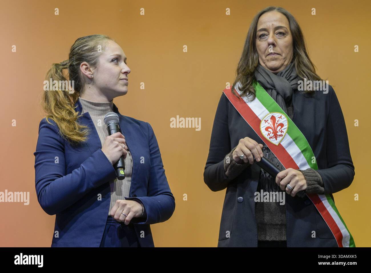 THE MAYOR OF THE CITY OF FLORENCE SARA FUNARO AND THE SPORT COUNCILOR ...