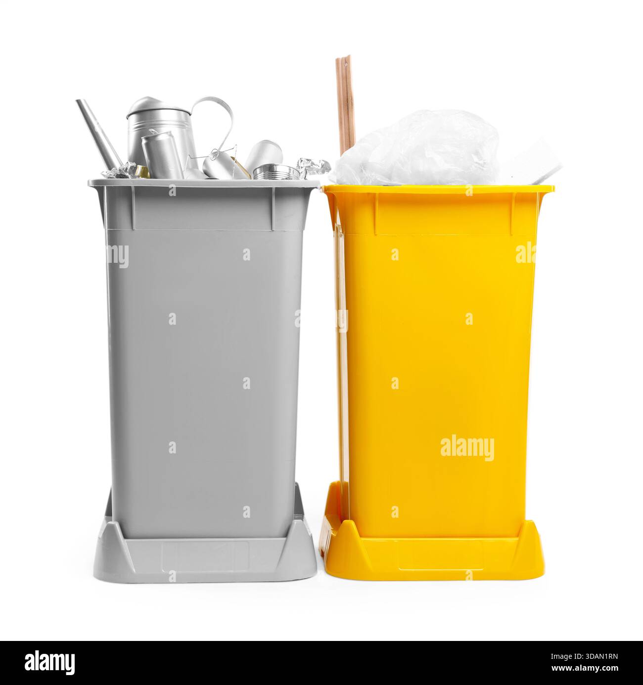 Waste separation concept different Cut Out Stock Images & Pictures - Alamy