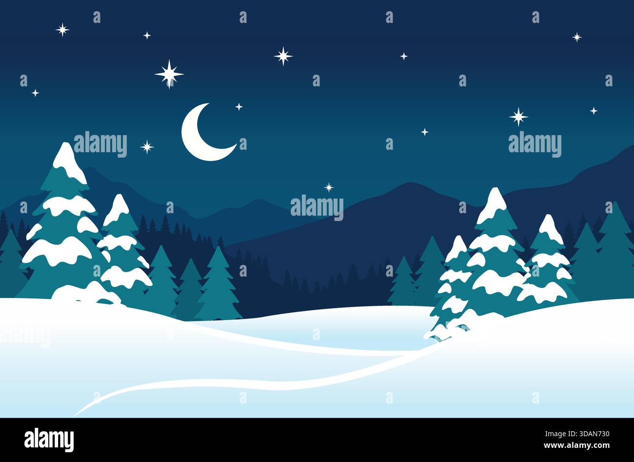 Our wonderland night Stock Vector Images - Alamy