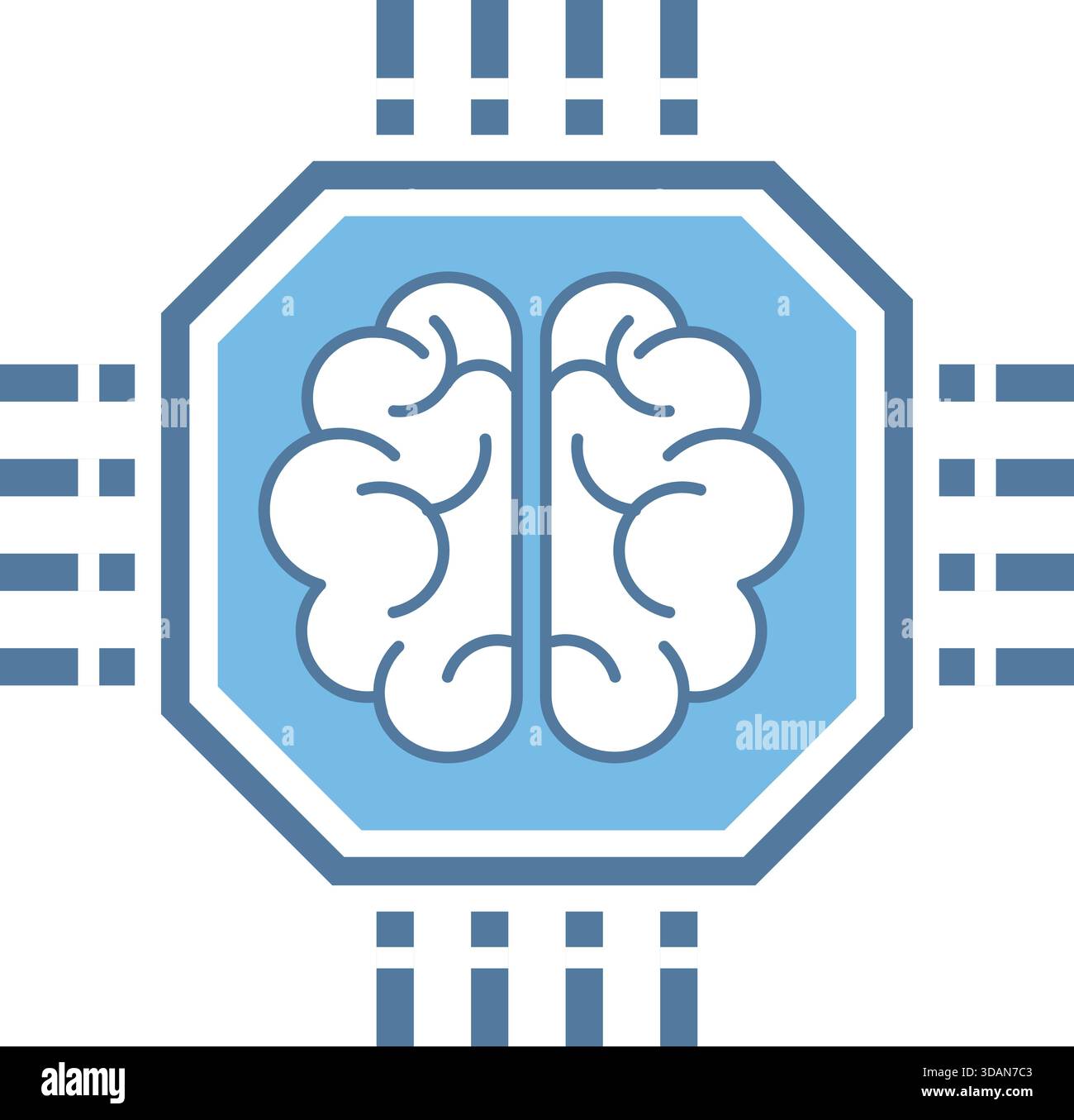 Brain circuit artificial intelligence technology Cut Out Stock Images ...