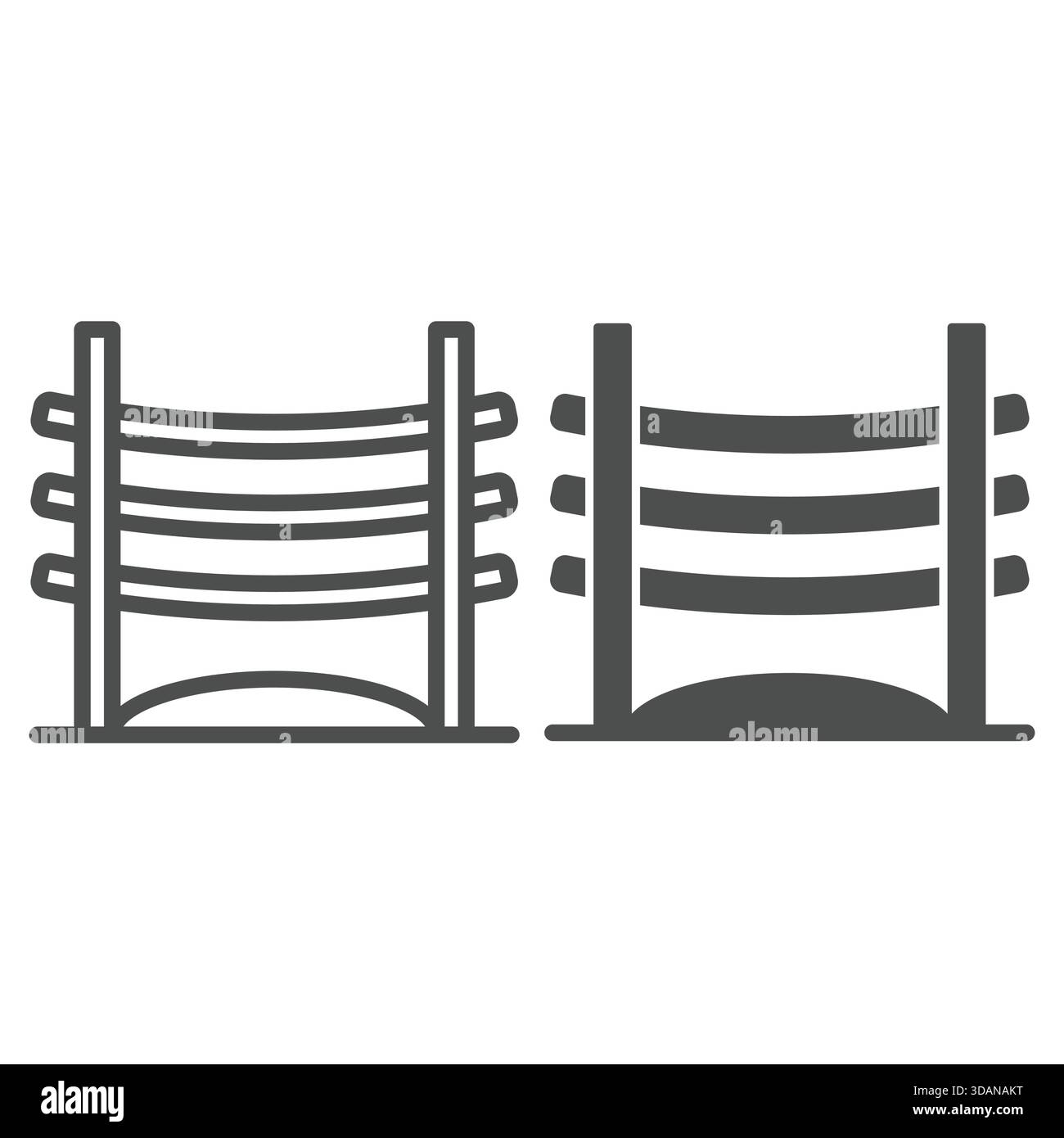 Corral fencing Stock Vector Images - Alamy