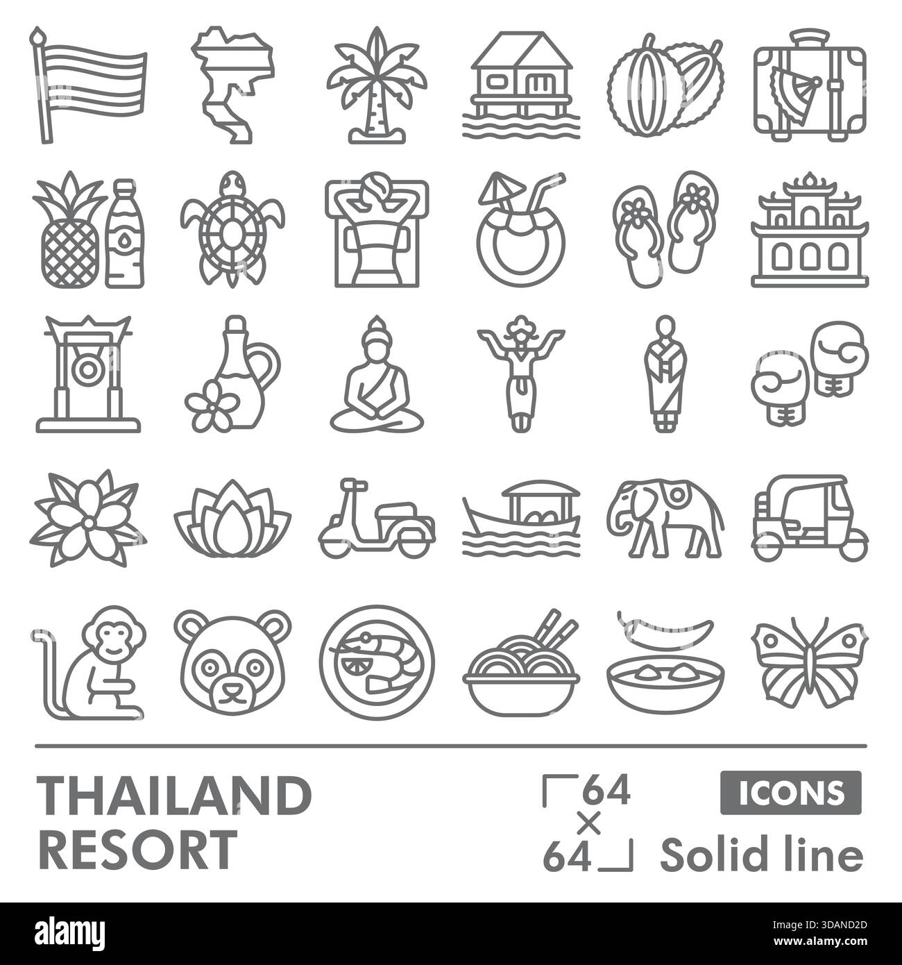 Durian vector vectors Black and White Stock Photos & Images - Alamy