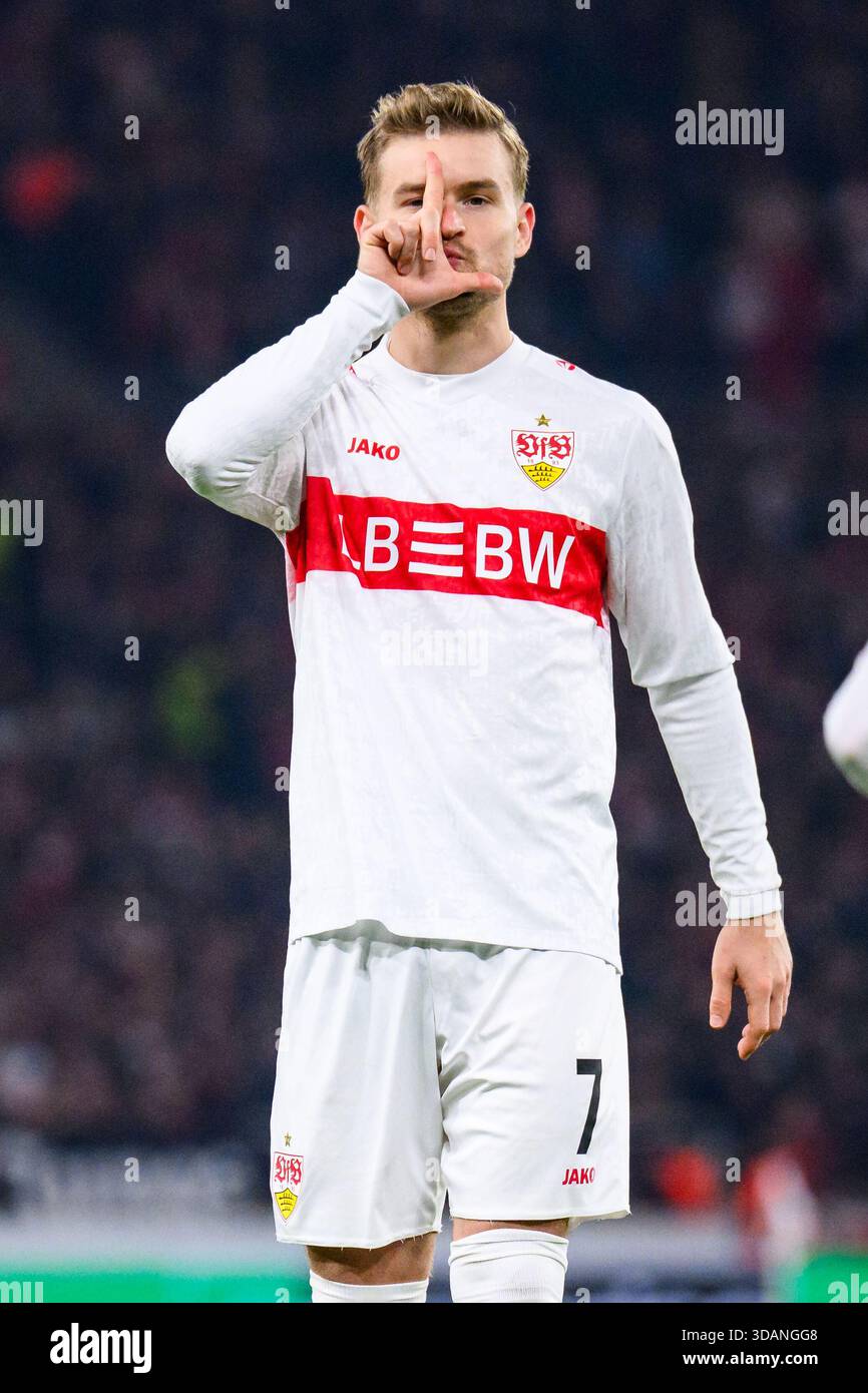 11 December 2025, Baden-Württemberg, Stuttgart: Soccer: Europa League ...