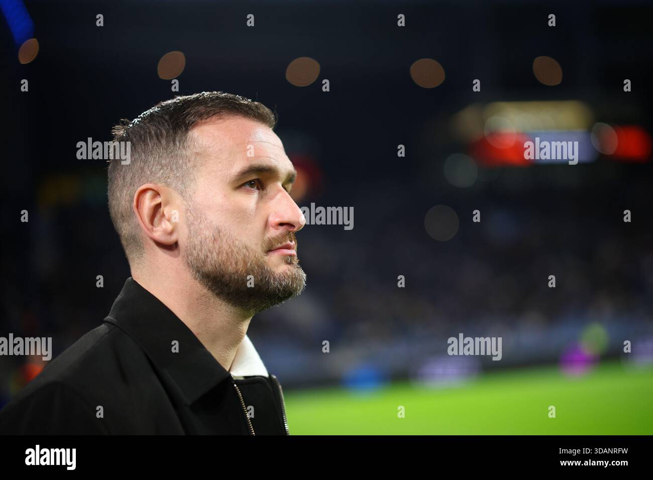 Malmo's head coach Anes Mravac stands by the bench before the Europa ...