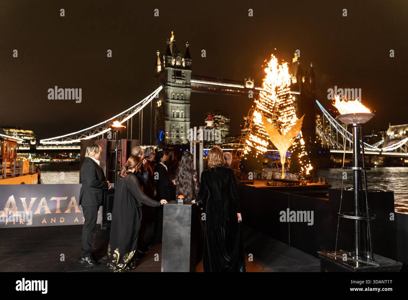 London, United Kingdom. 11th December 2025. The cast of "Avatar:Fire ...