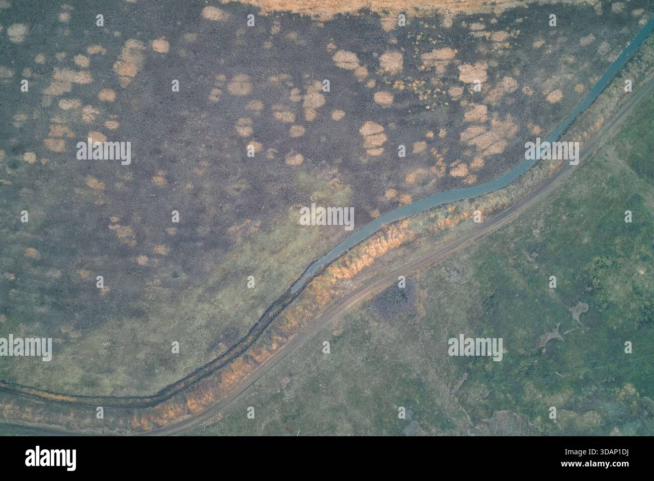 Aerial shot soil erosion bank hi-res stock photography and images - Alamy