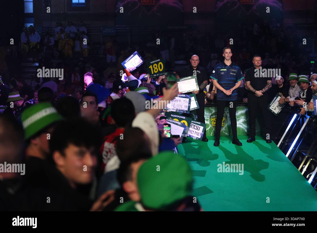 Jamai van den Herik walks to the stage on day one of the Paddy Power ...