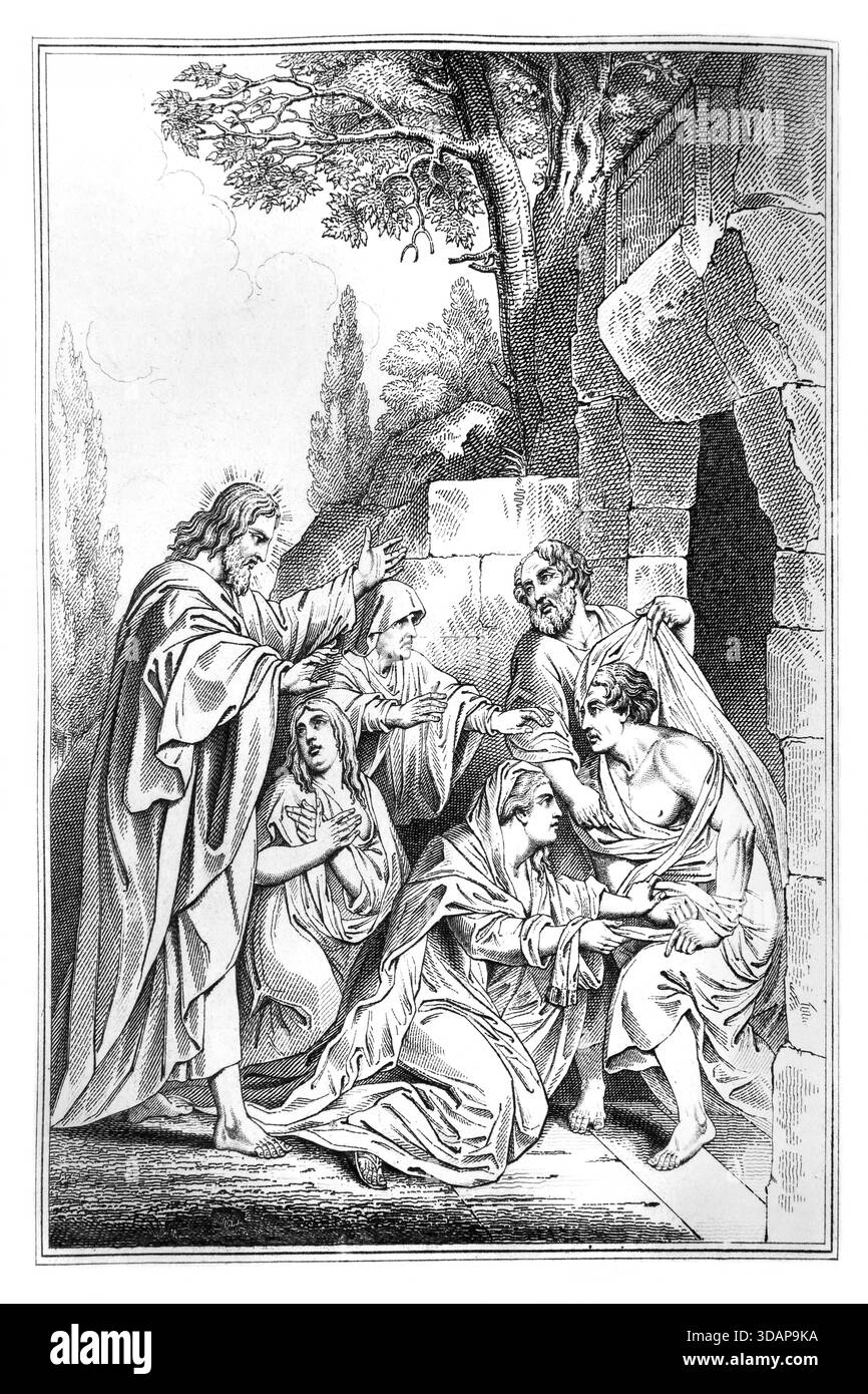 Jesus raising lazarus from dead hi-res stock photography and images - Alamy