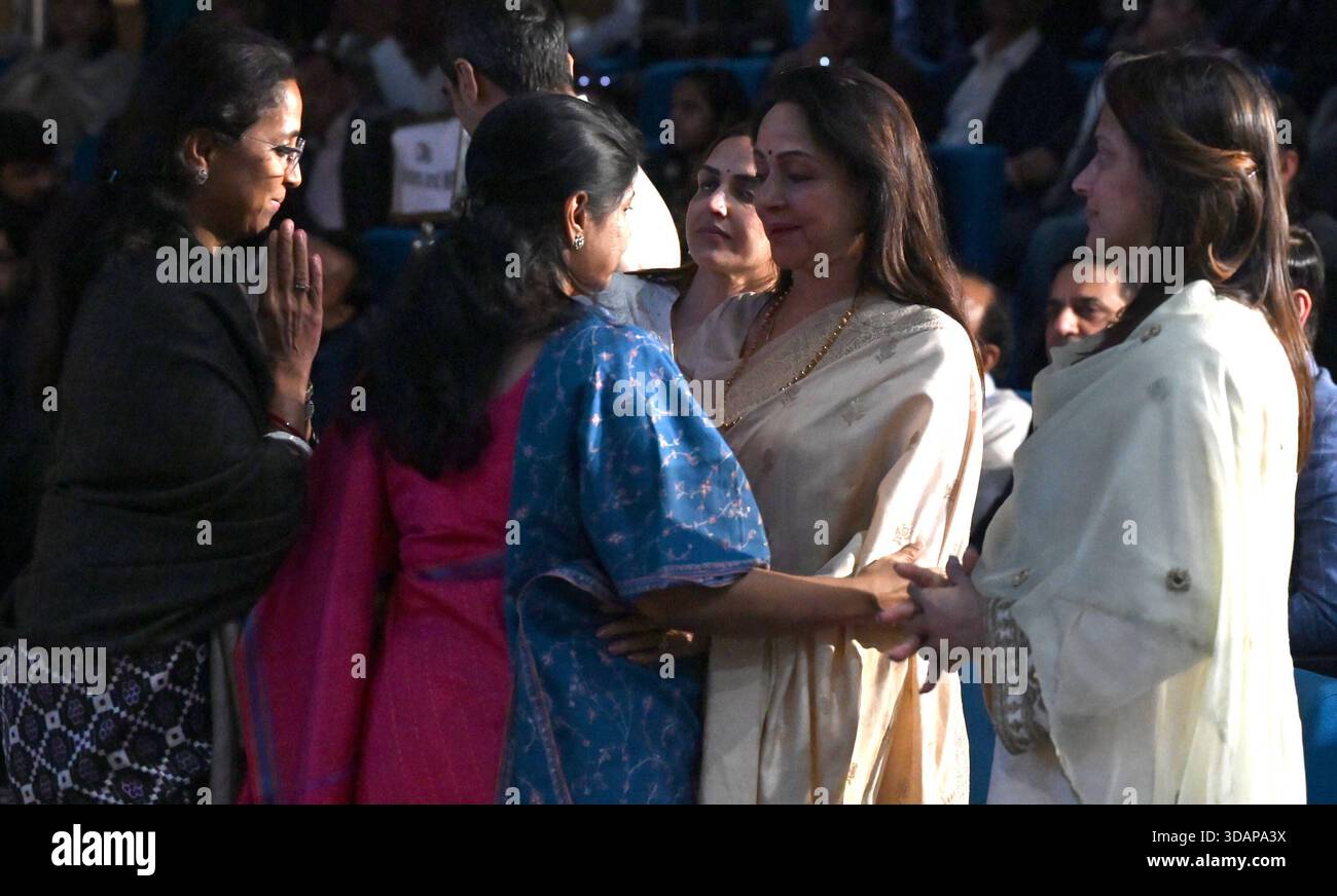 NEW DELHI, INDIA - DECEMBER 11: Lok Sabha MPs Kanimozhi Karunanidhi and ...