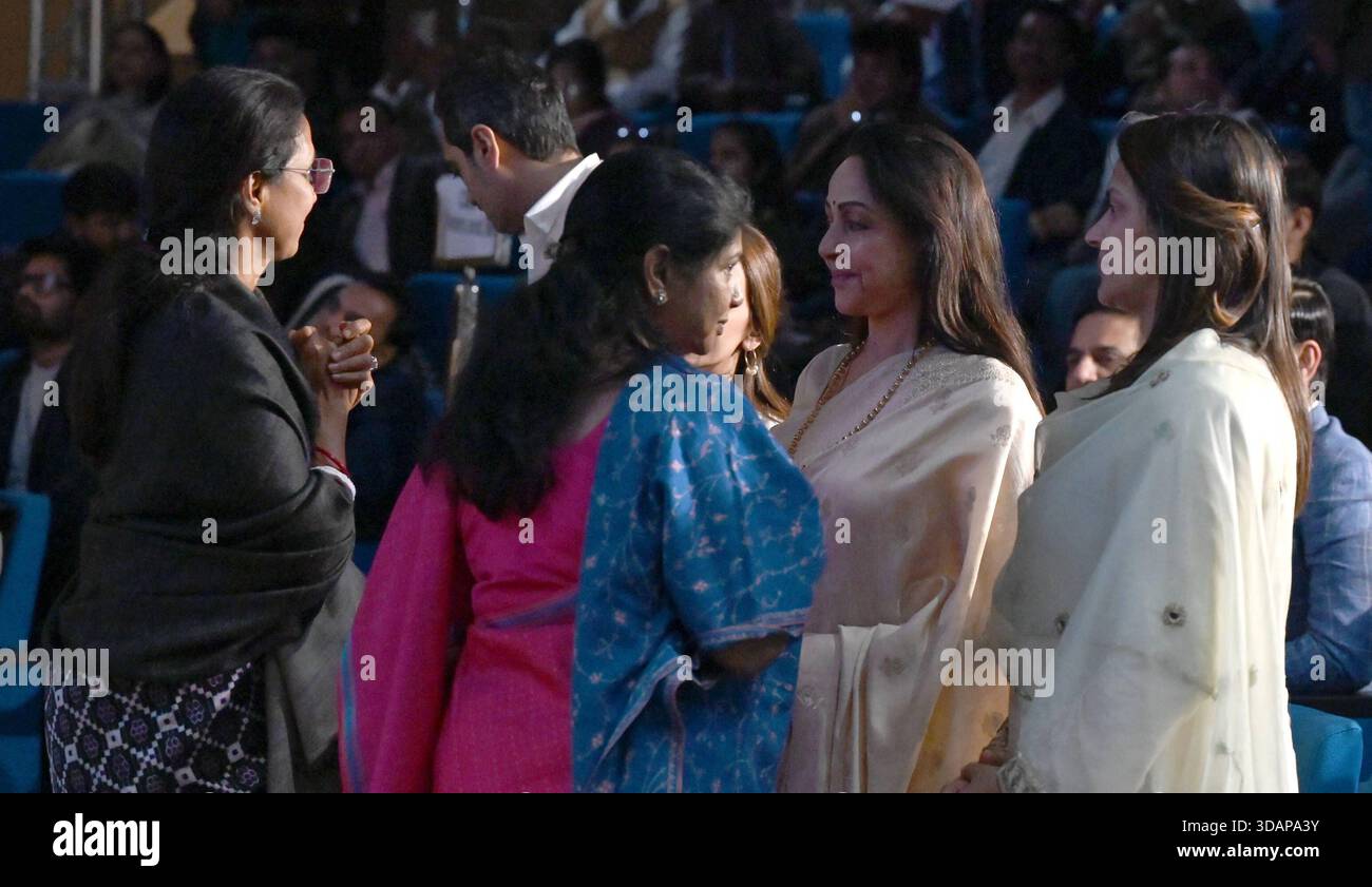 NEW DELHI, INDIA - DECEMBER 11: Lok Sabha MPs Kanimozhi Karunanidhi and ...
