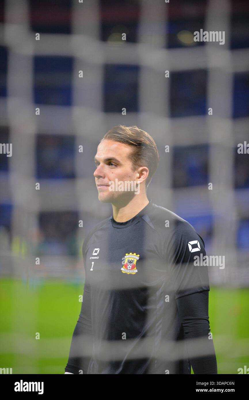 Luca Plogmann from Go Eagles during the UEFA Europa League, League ...