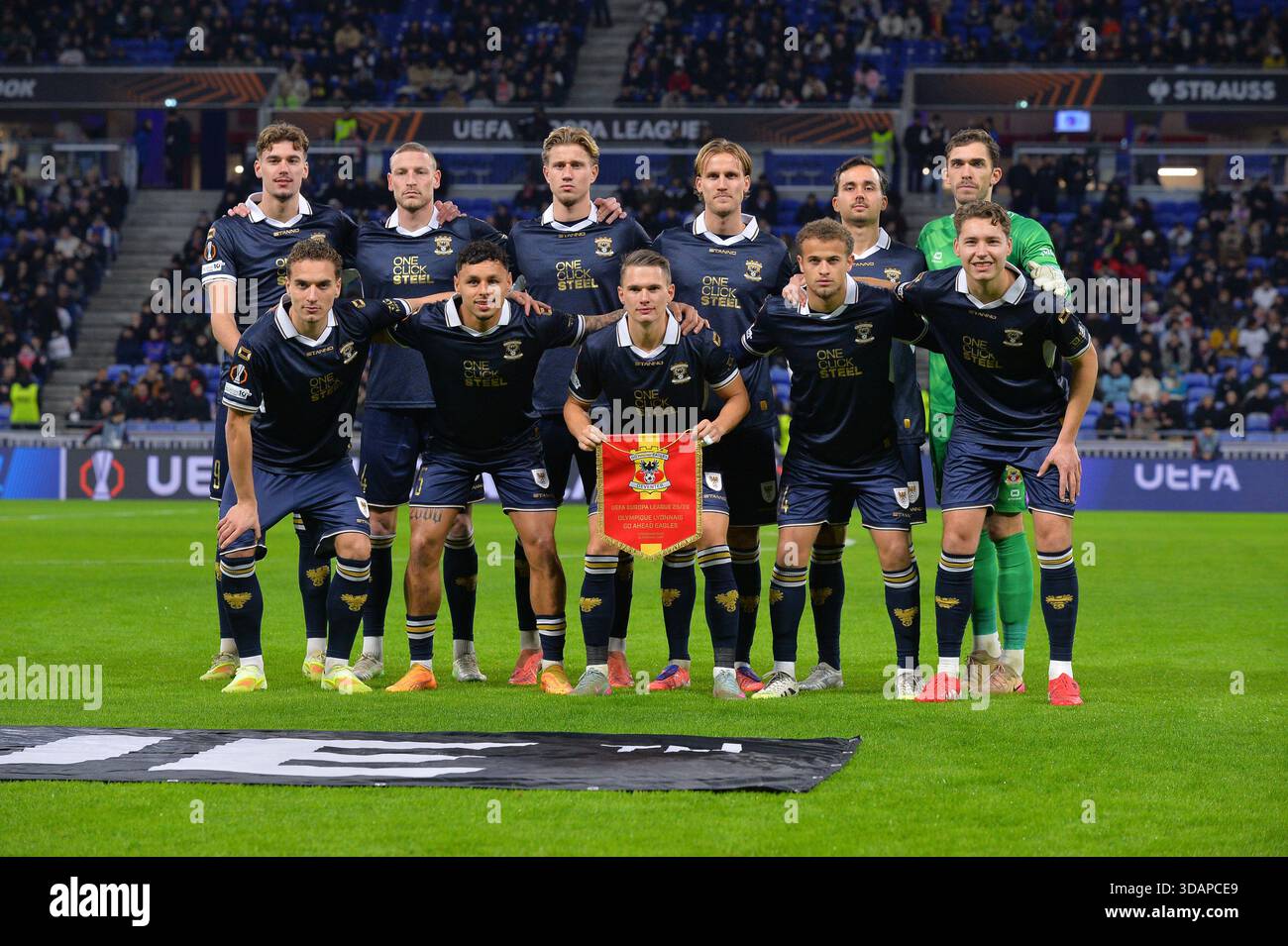 Go Ahead Eagles team before kickoff during the UEFA Europa League ...