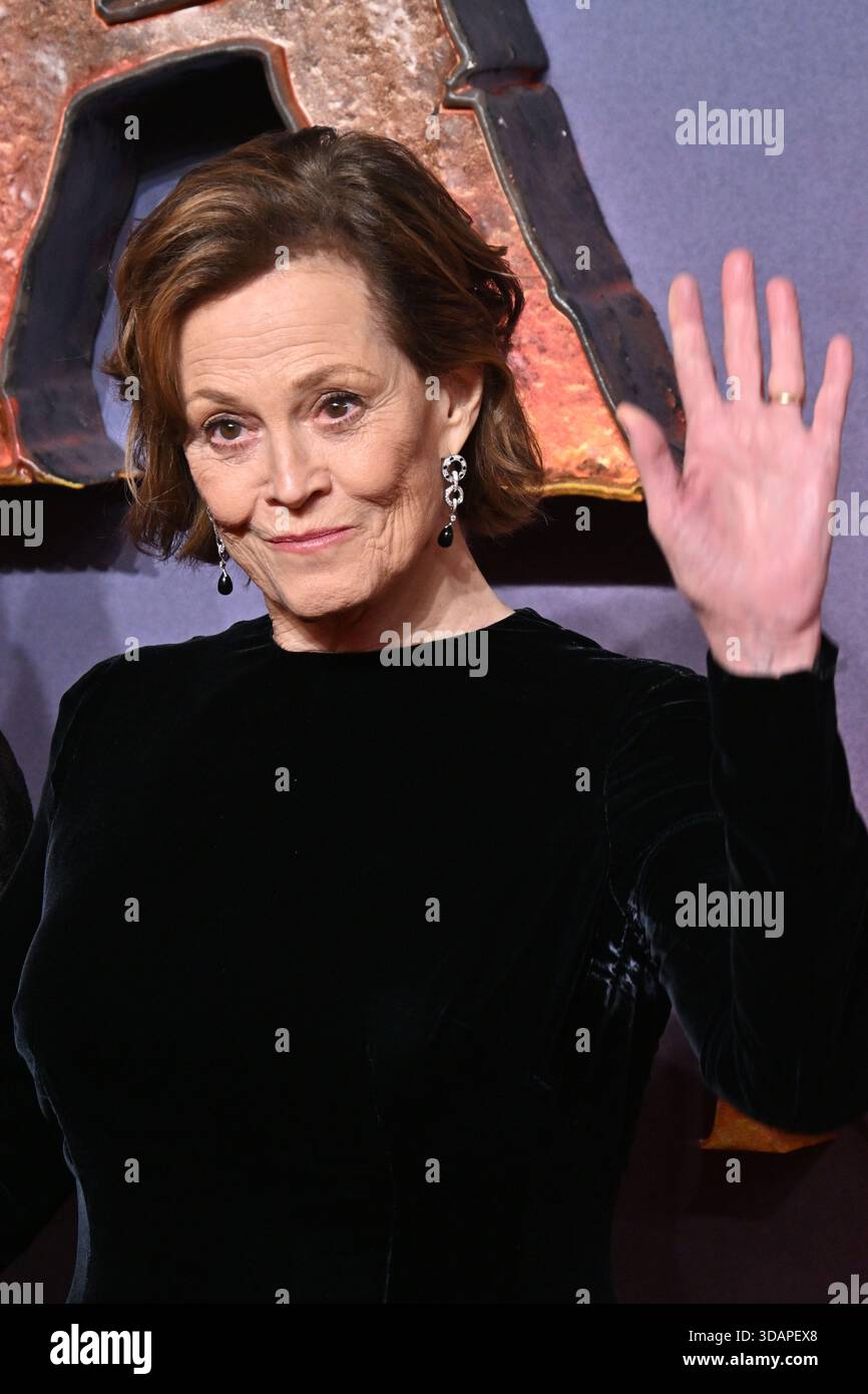 London, UK - 11 December 2025 Sigourney Weaver at Avatar Fire and Ash ...