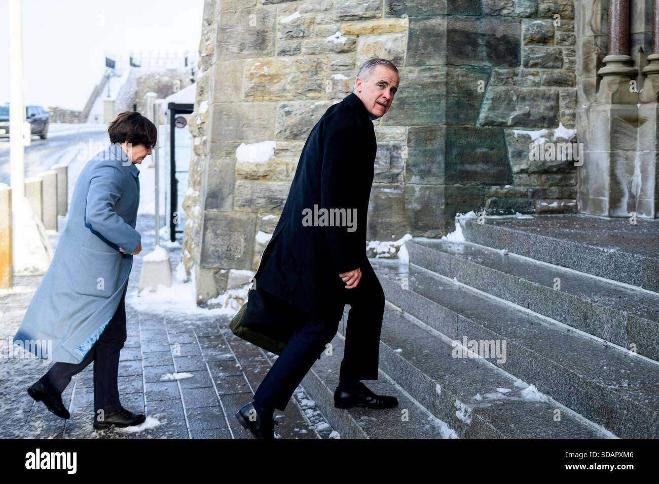 Canadian Prime Minister Mark Carney arrives on Parliament Hill in ...