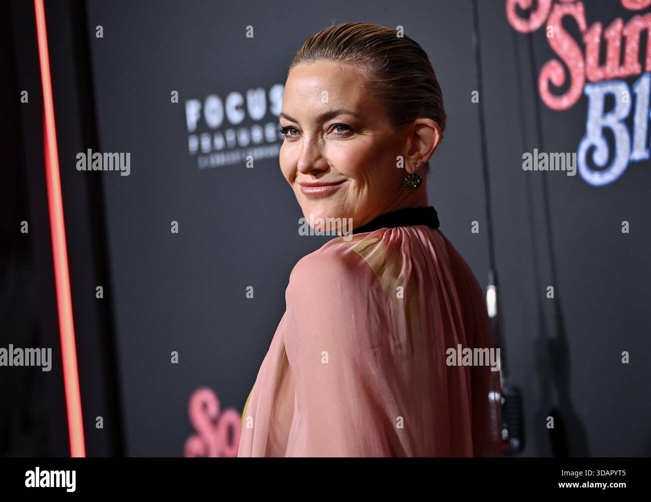 Kate Hudson attends the premiere of "Song Sung Blue" at AMC Lincoln ...