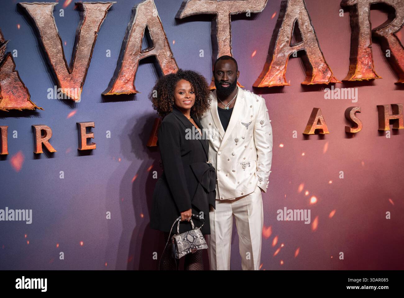 Marcel Badiane-Robin and Fleur East attend the "Avatar: Fire And Ash ...