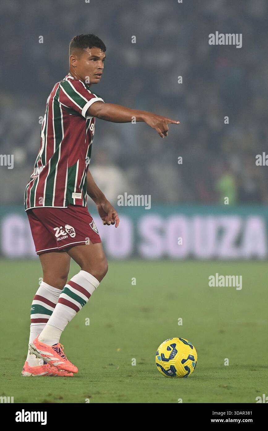 Fluminense player Tiago Silva during a match against Vasco, valid for ...