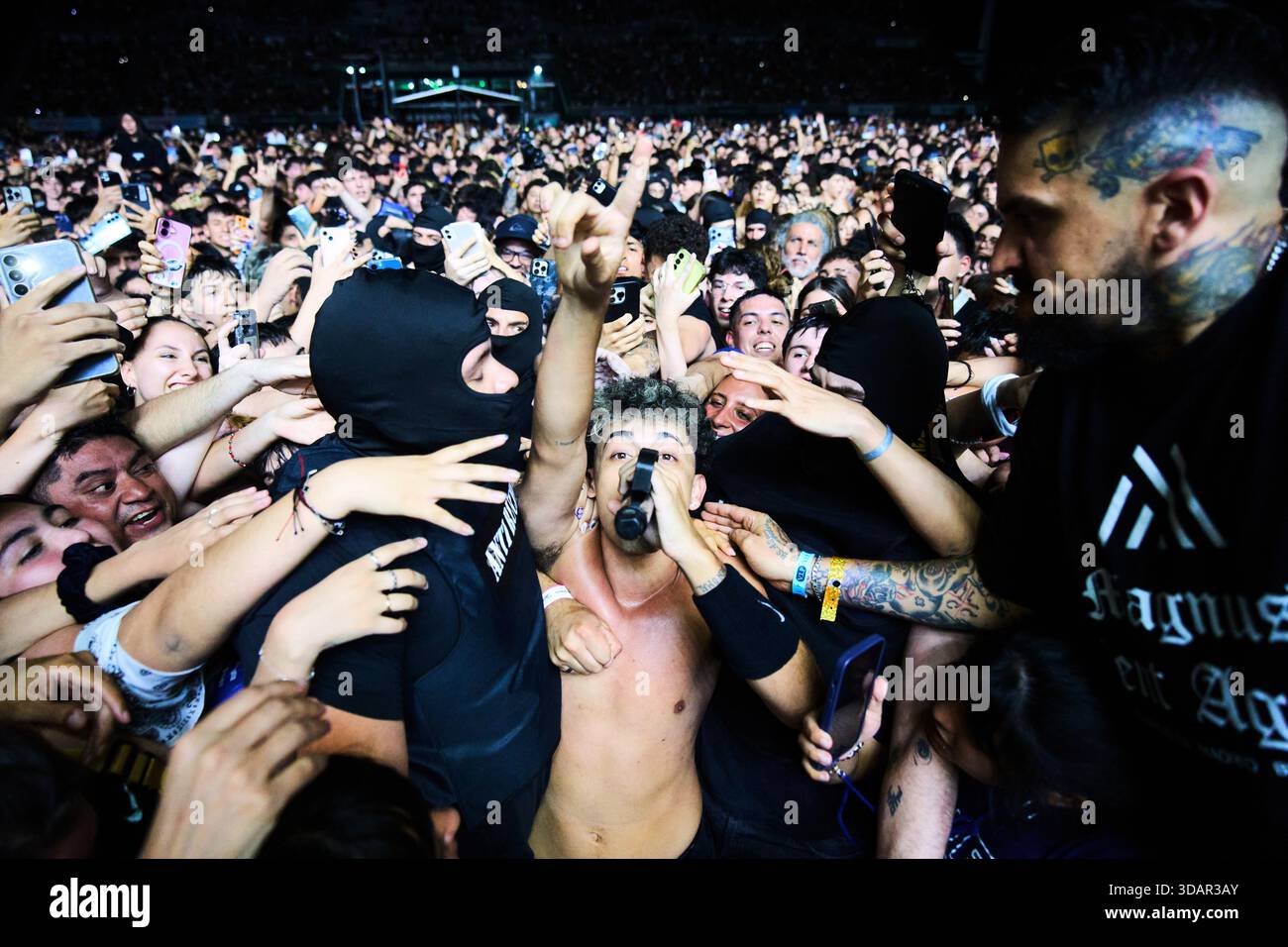 Argentinian rapper Trueno performs in Buenos Aires, Argentina, Thursday ...