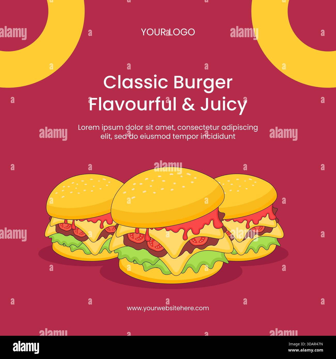 Burger in time Stock Vector Images - Alamy