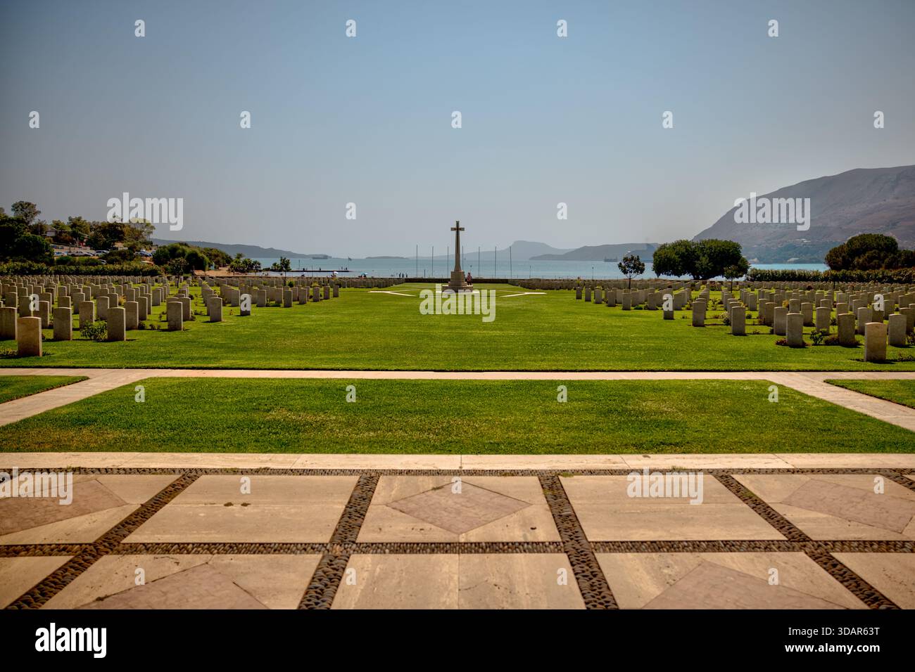 Commonwealth War Graves Commission cemetery in Chania, Crete, with ...