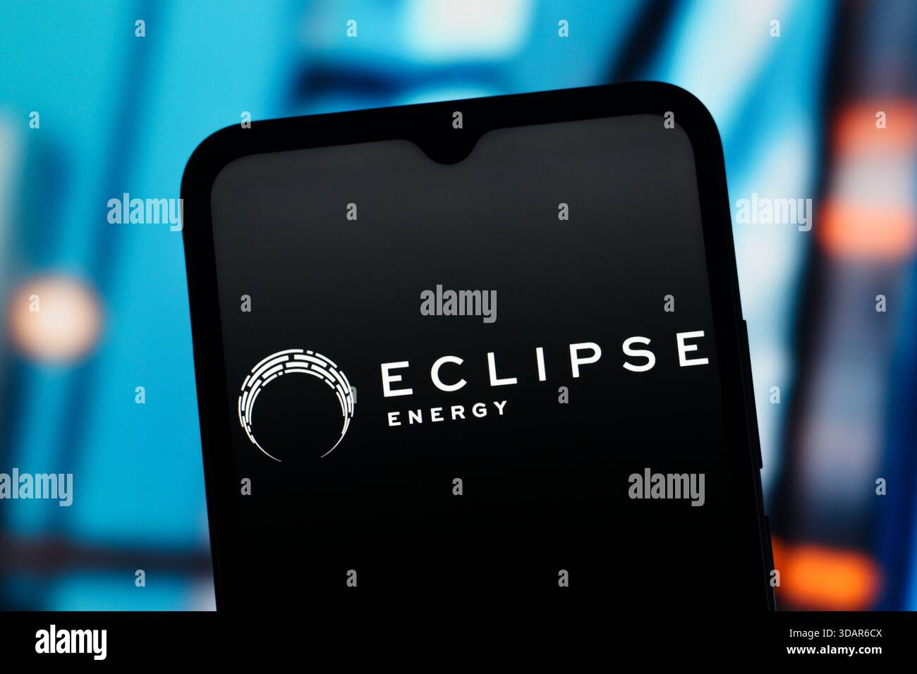 In this photo illustration, the Eclipse Energy logo is seen displayed ...