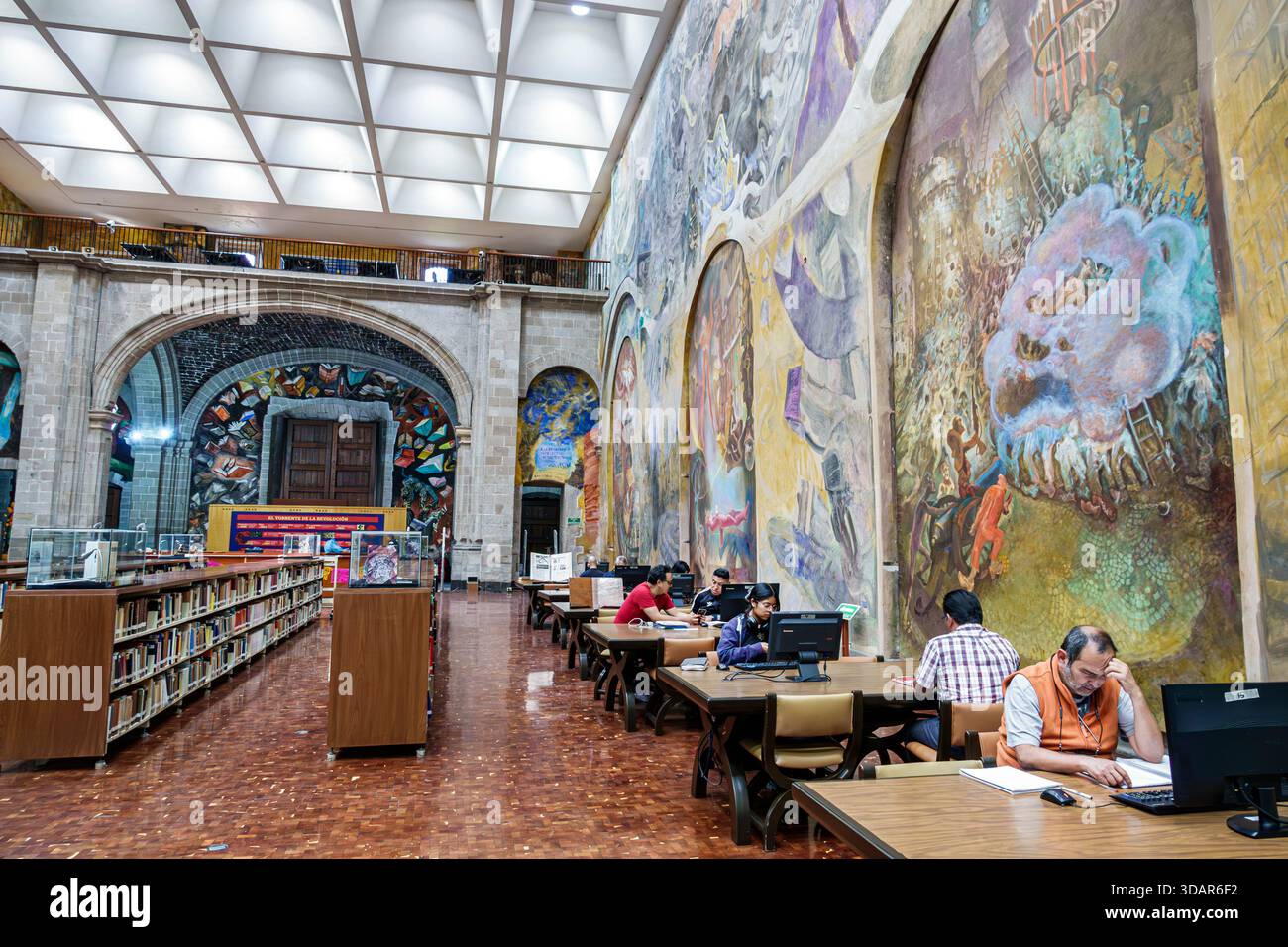 Mexico City Mexico, Centro Historico historic center, Library ...