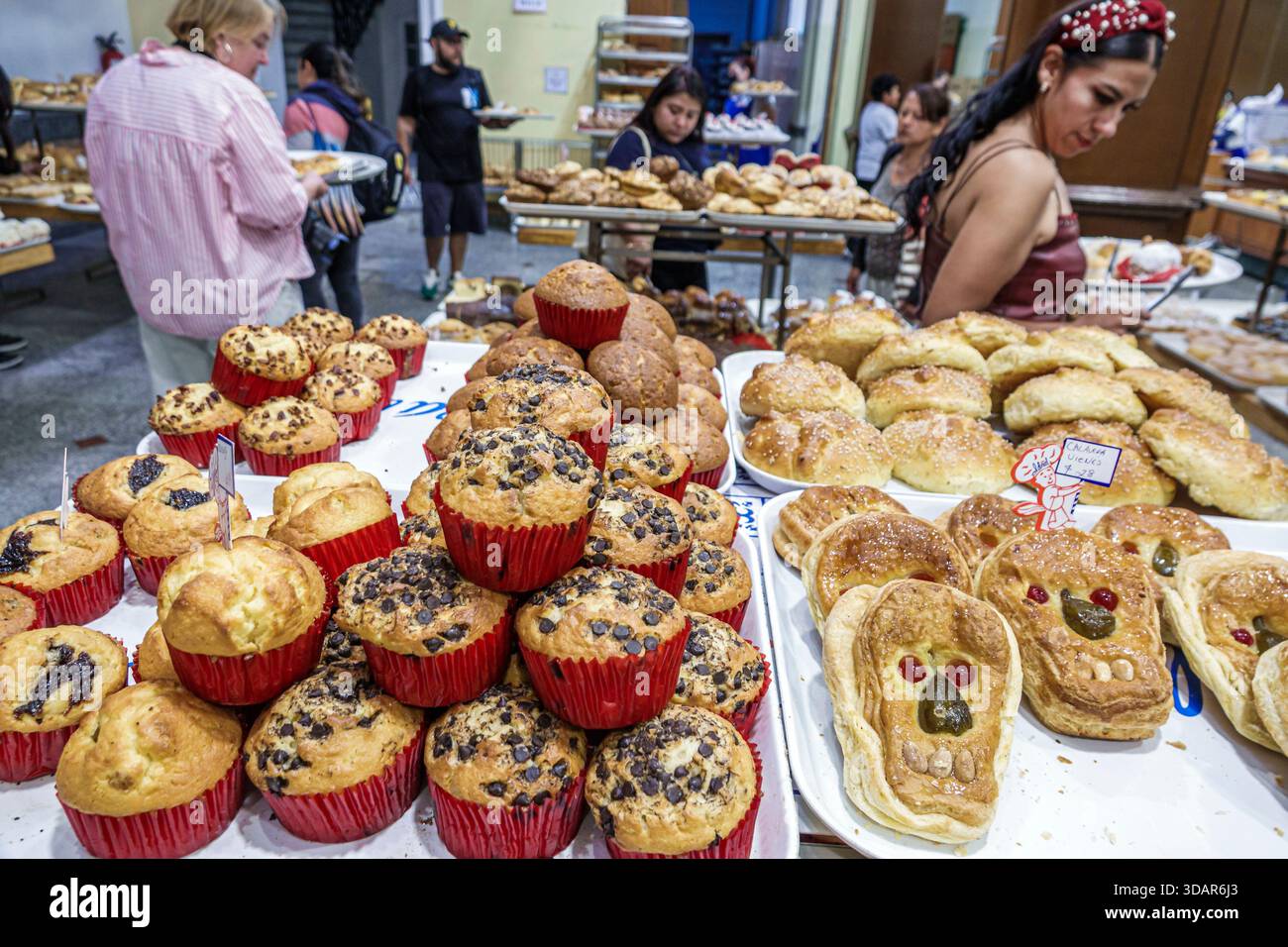 Assorted pastries muffins pan dulce display hi-res stock photography ...