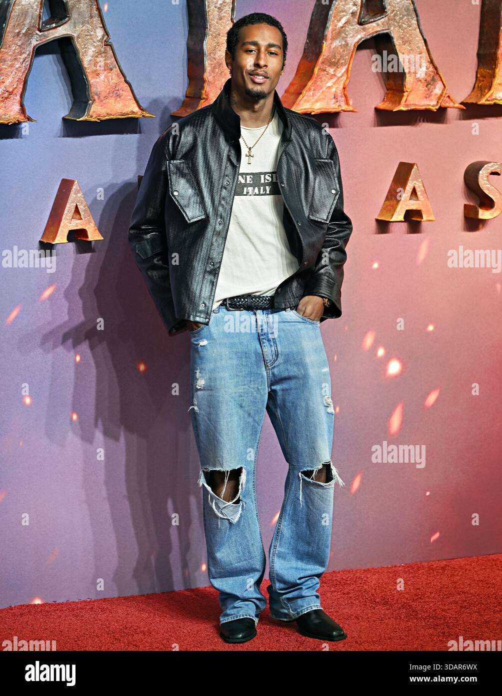 London, UK. 11th Dec, 2025. D'nieccio Mitchell at the 'Avatar Fire and ...
