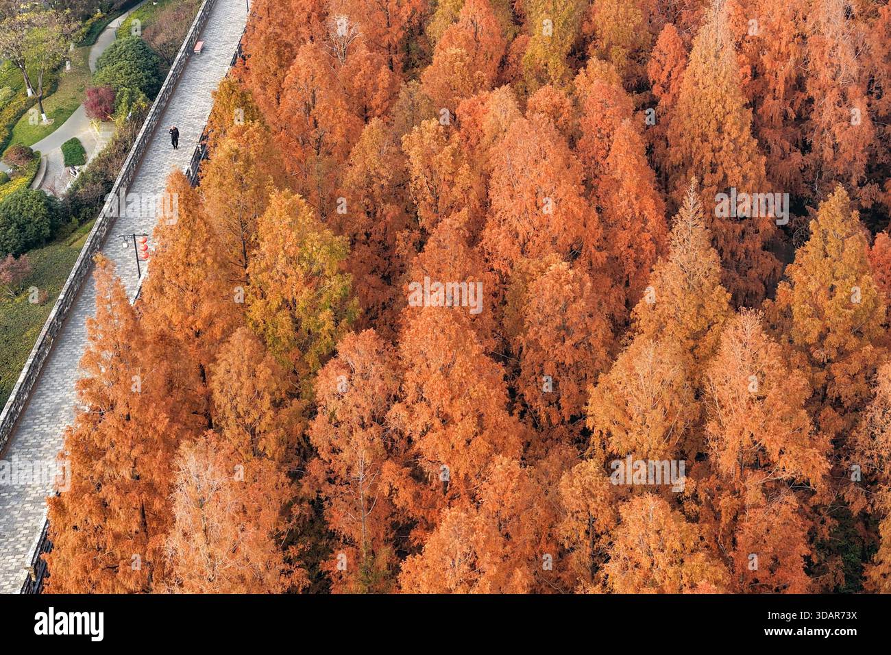 **CHINESE MAINLAND, HONG KONG, MACAU AND TAIWAN OUT** Aerial photo ...