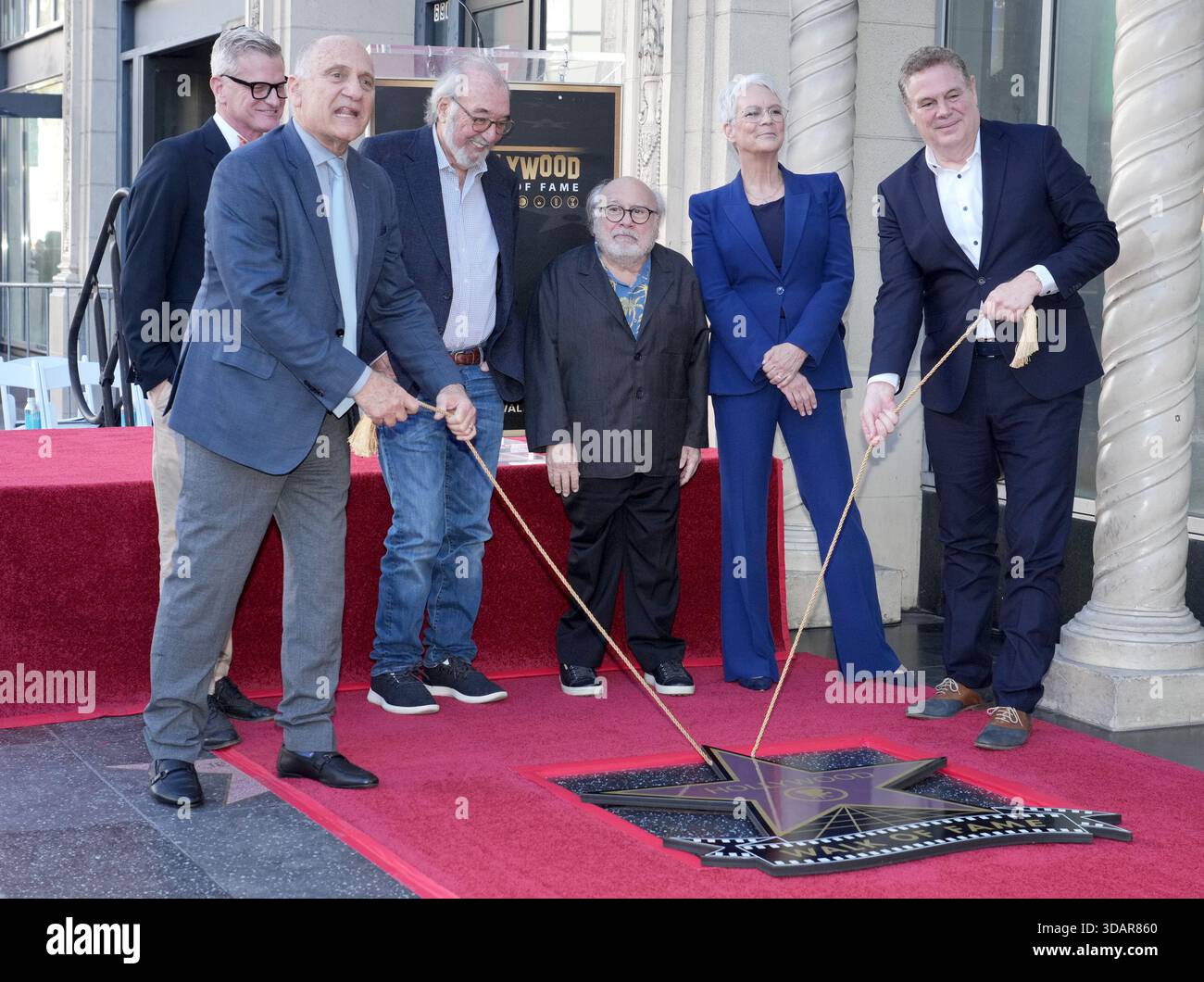 (L-R) Steven Nissen, Marc Malkin, James L. Brooks, Danny DeVito, Jamie ...