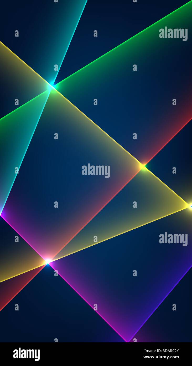 Bright neon green laser beams Stock Vector Images - Alamy