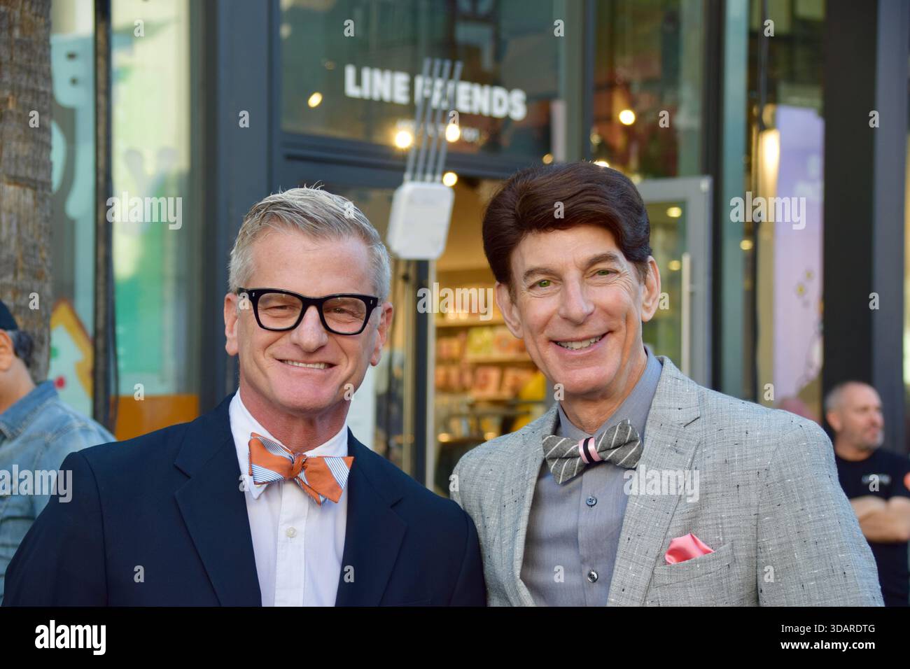 Entertainment journalists Marc Malkin and BJ Korros attend James L ...