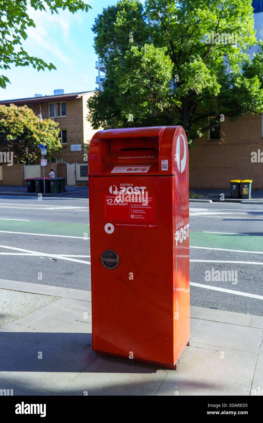 Melbourne, VIC, Australia. December 11, 2025. - A tall, red Australia ...