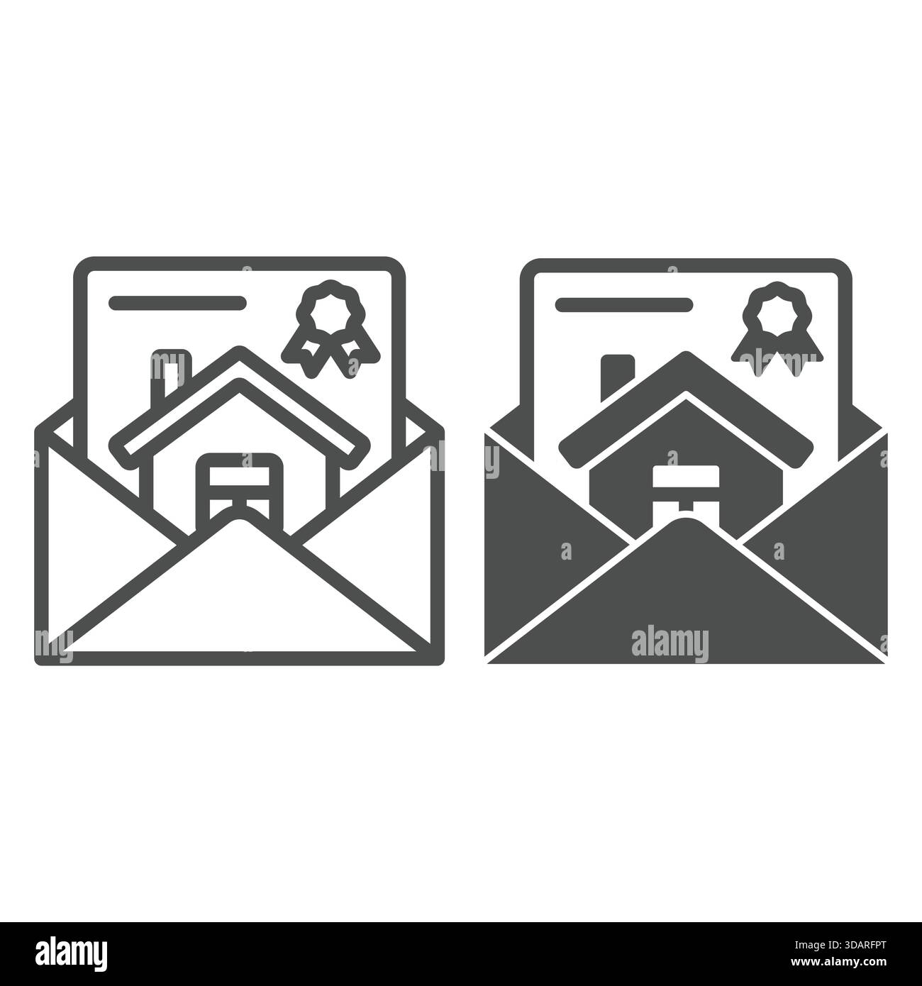 Real envelope Black and White Stock Photos & Images - Alamy
