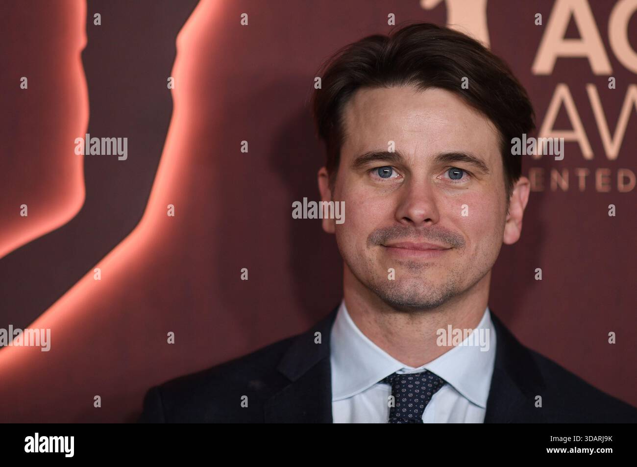 Jason Ritter arrives at the Actors Night on Thursday, Dec. 11, 2025, at ...
