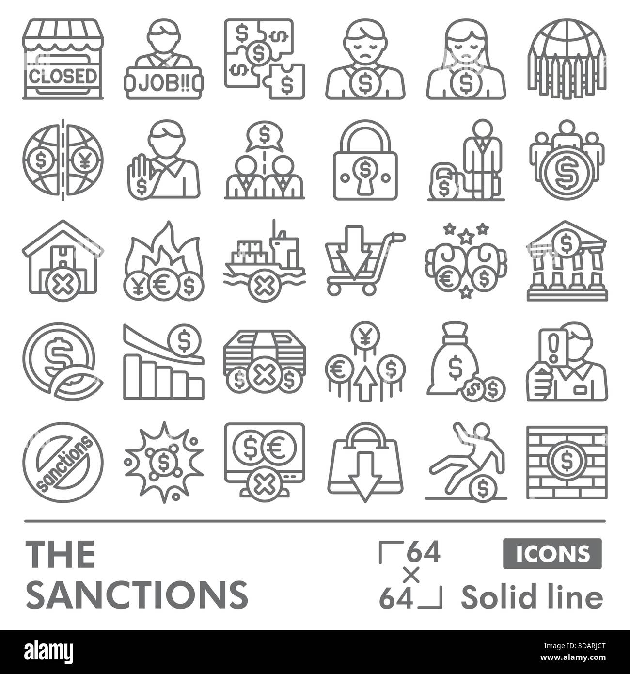 Prohibition icons Black and White Stock Photos & Images - Alamy