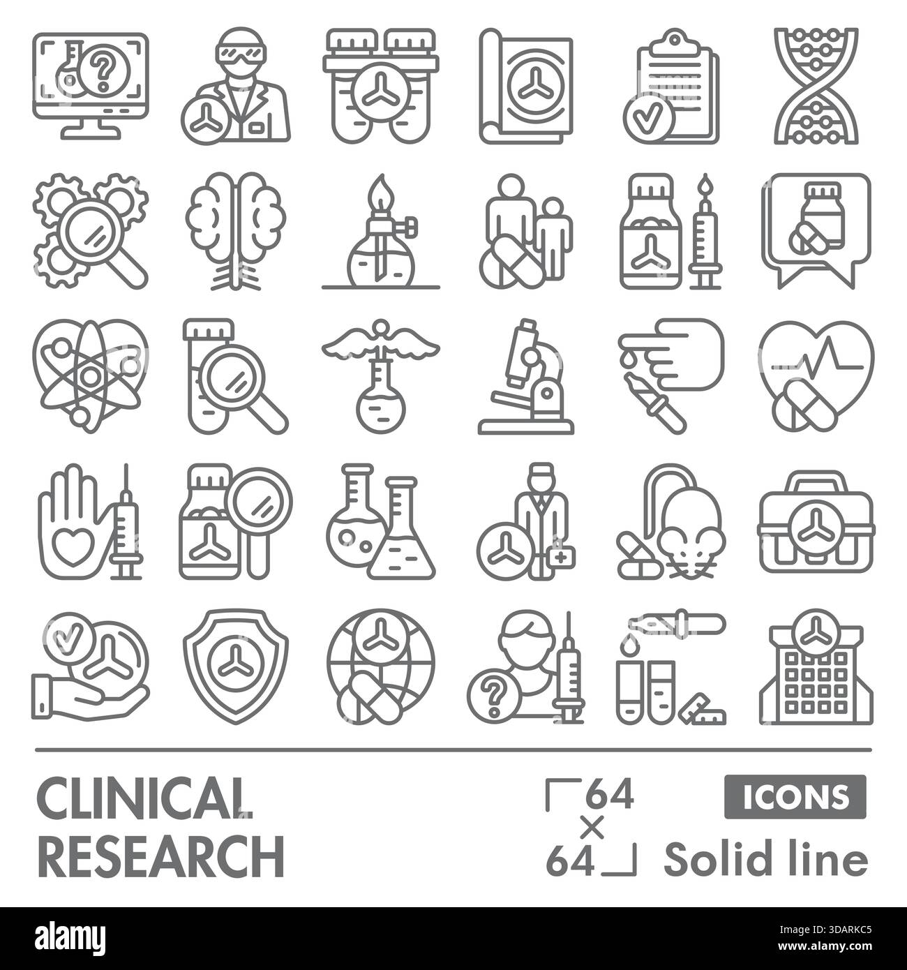 Experiment symbols Black and White Stock Photos & Images - Alamy