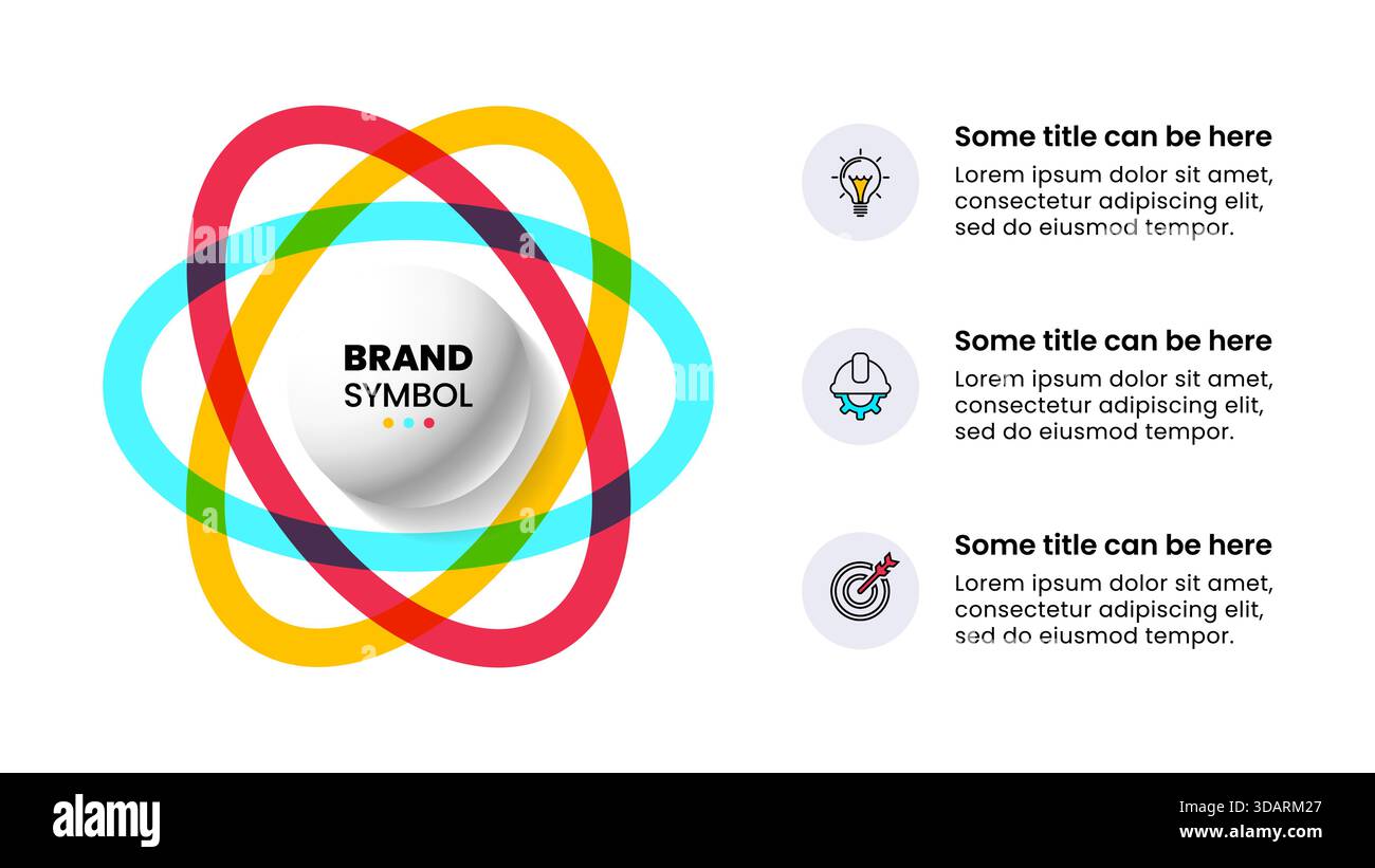 Atom vector icon three Cut Out Stock Images & Pictures - Alamy