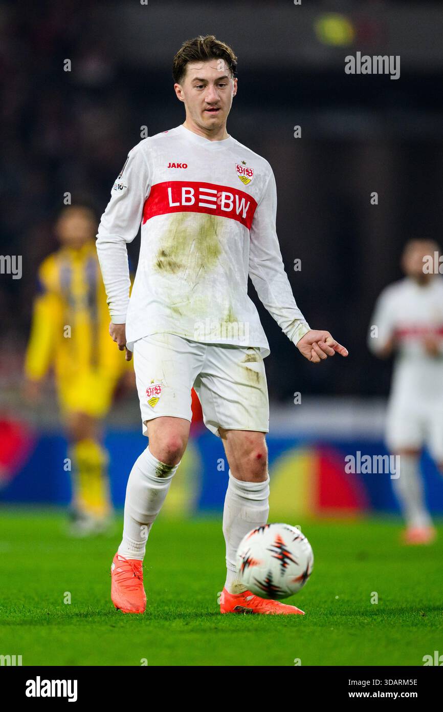 11 December 2025, Baden-Württemberg, Stuttgart: Soccer: Europa League ...