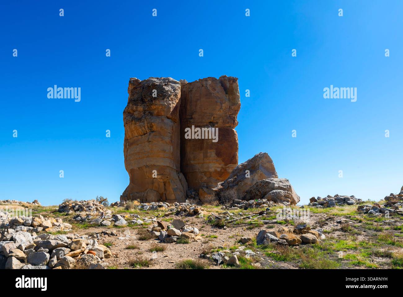 Corn Rocks outside Musungnuvi village in Second Mesa. Hopi reservation ...