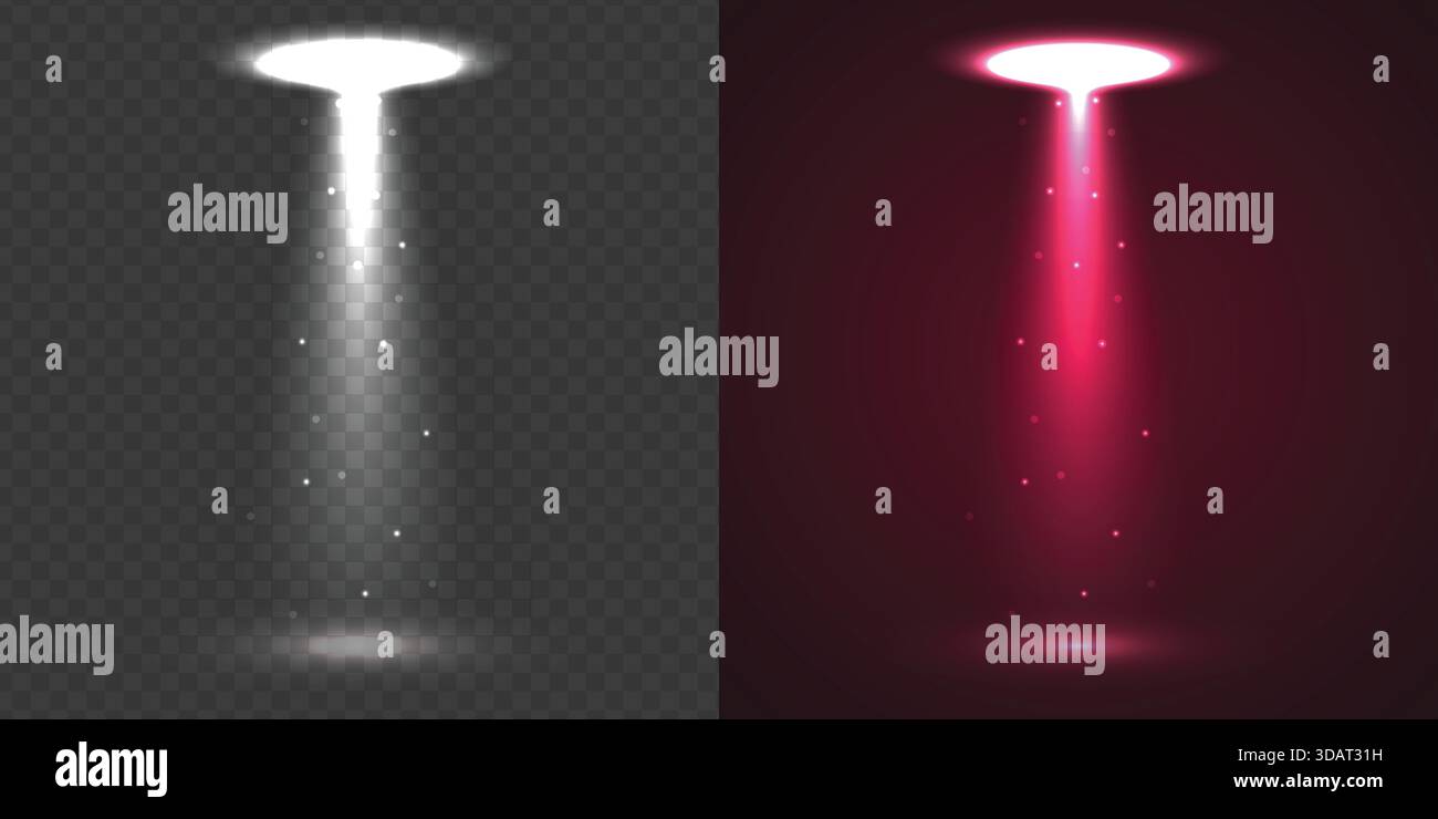 Red neon spotlight beam hi-res stock photography and images - Alamy