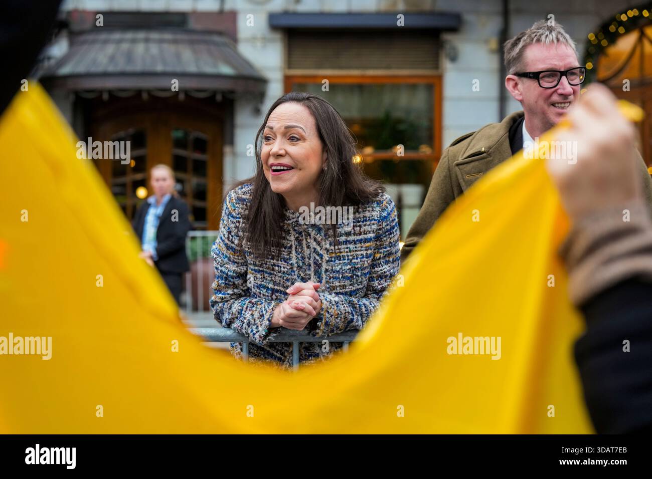Nobel Peace Prize winner María Corina Machado with Deputy Leader of the ...
